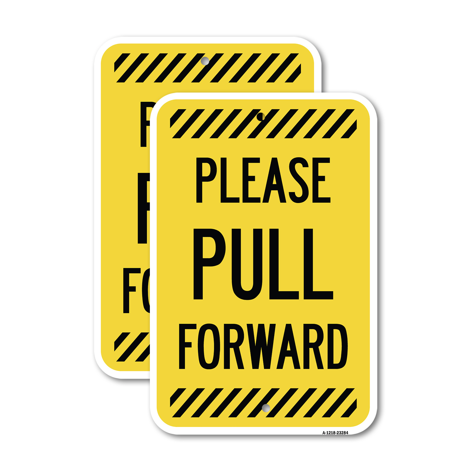Please Pull Forward Heavy Gauge Aluminum Parking Sign Rust Proof | eBay