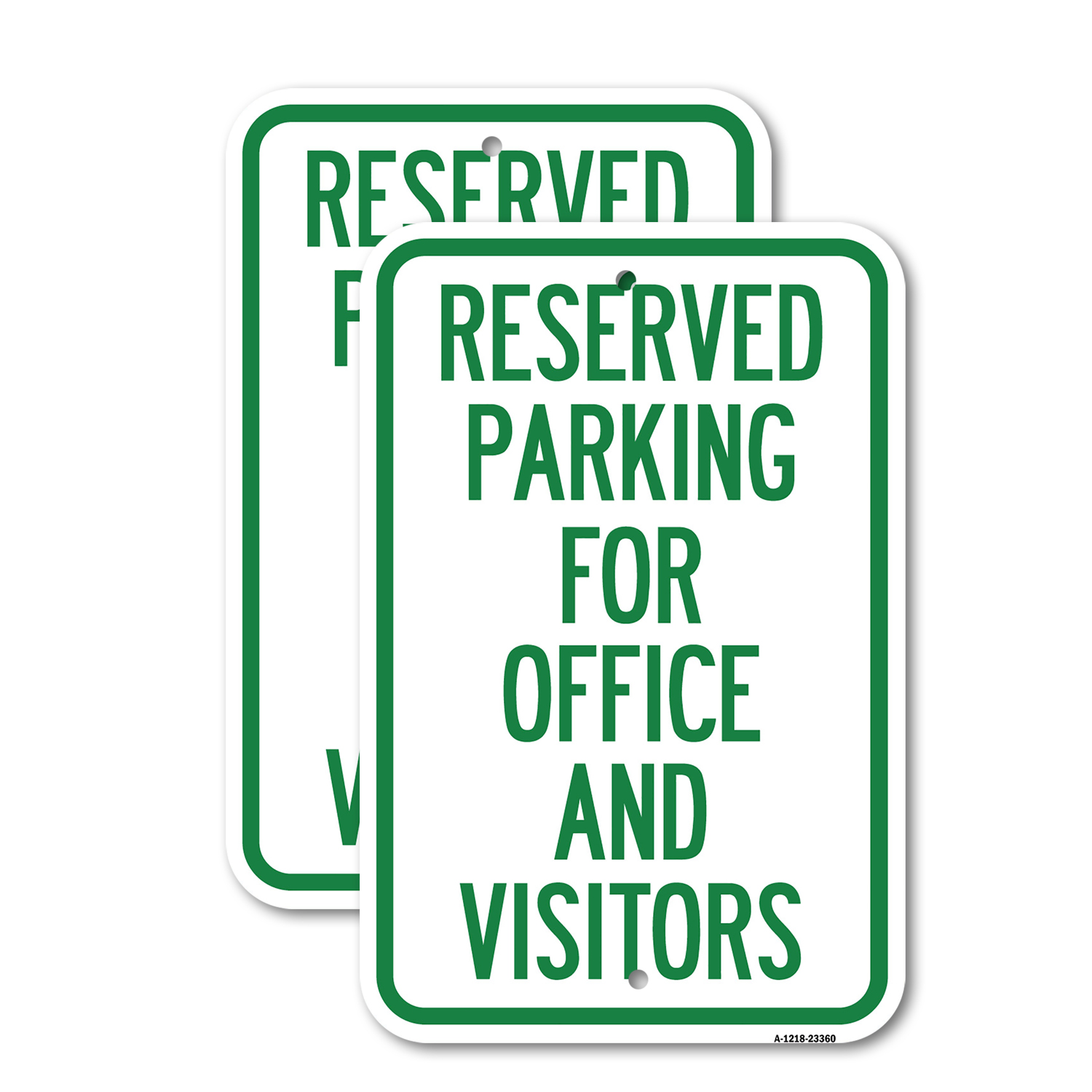 Parking Sign Reserved Parking for Office and Vi Heavy Gauge Metal ...