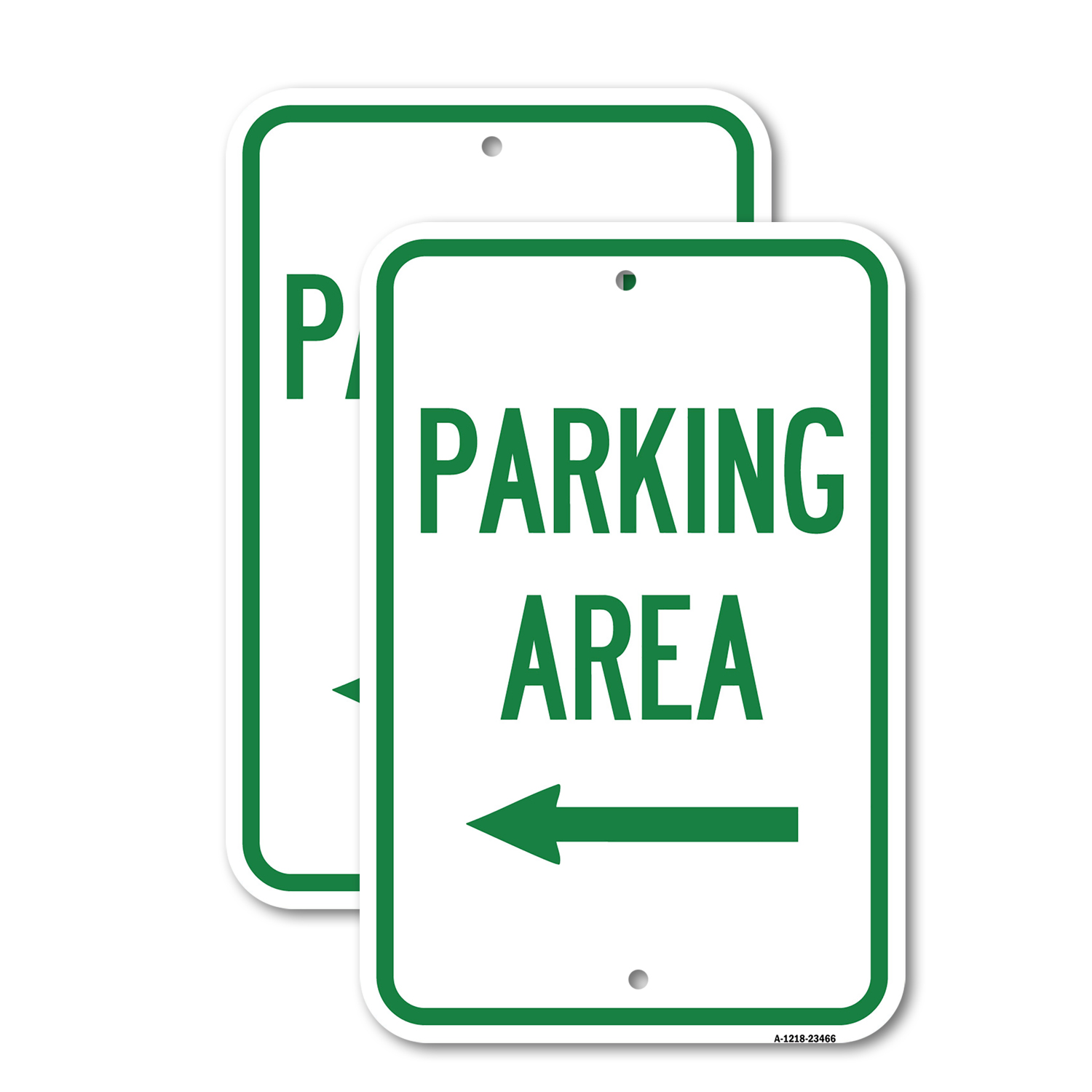 Parking Area with Left Arrow Heavy Gauge Aluminum Parking Sign | eBay