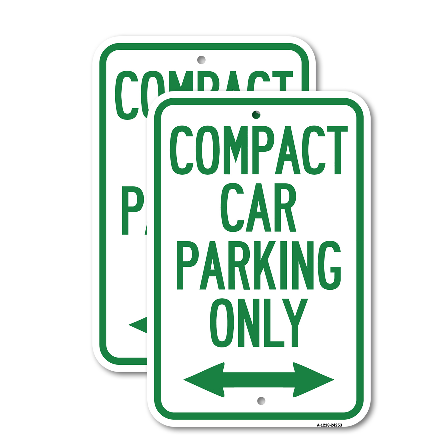 Compact Car Parking Only With Bidirectional Ar Heavy Gauge Aluminum ...