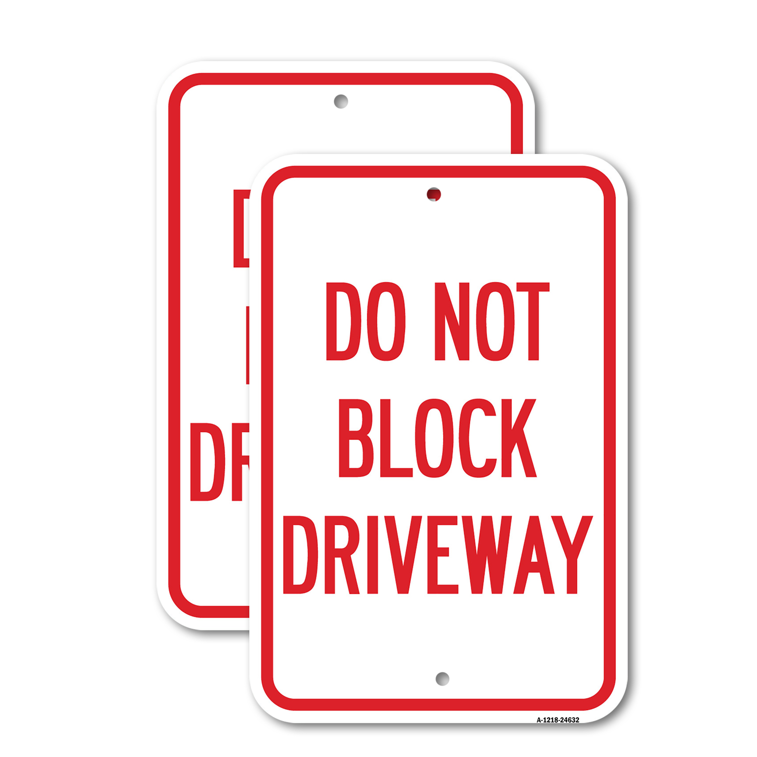 Do Not Block Driveway Heavy Gauge Aluminum Parking Sign Rust Proof | eBay