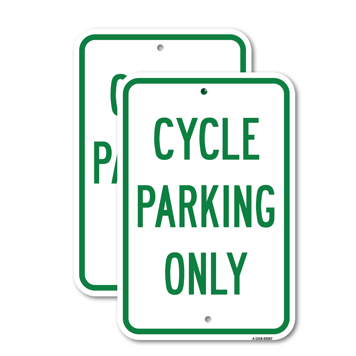 Cycle Parking Only Heavy Gauge Aluminum Parking Sign Rust Proof | eBay