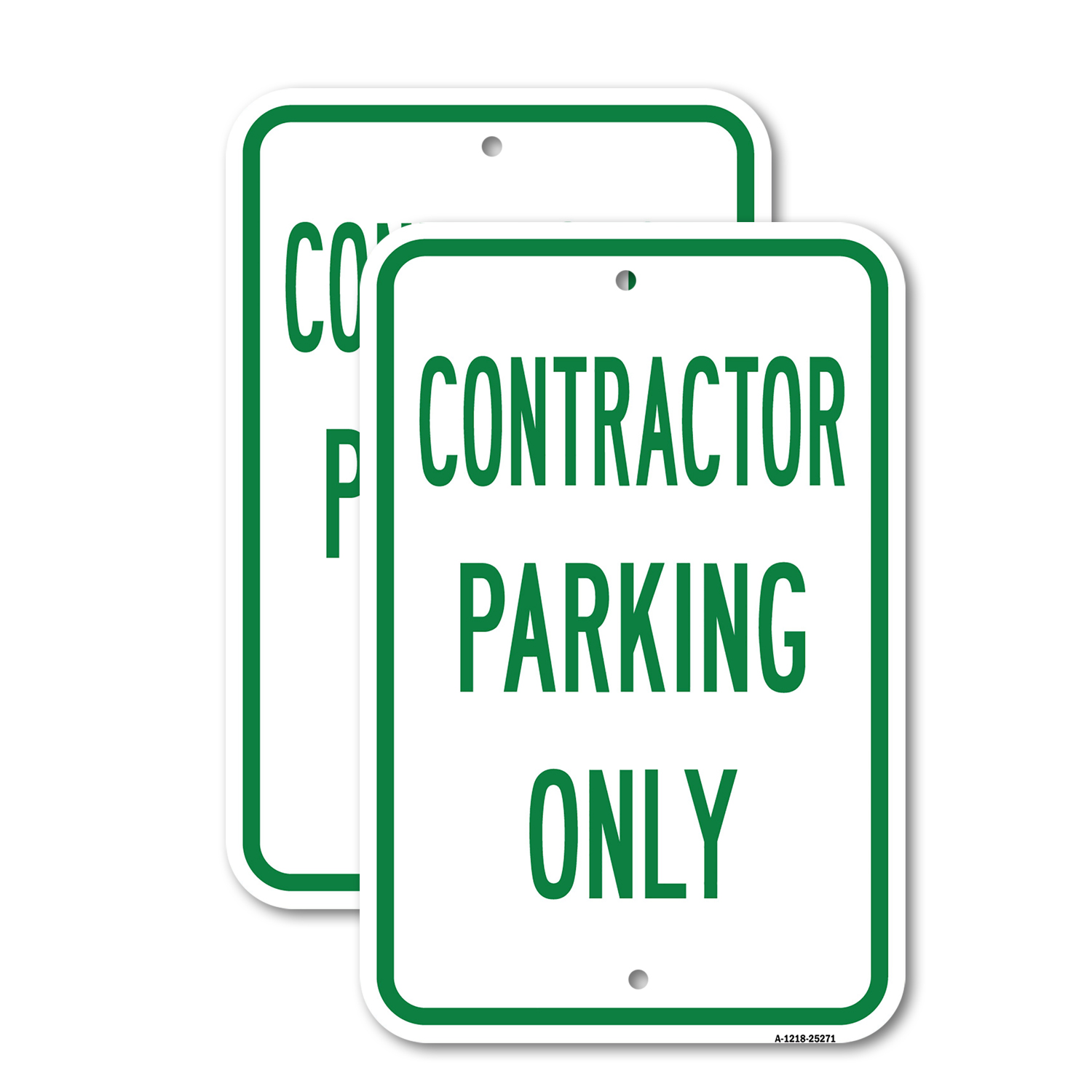 Contractor Parking Only Heavy Gauge Aluminum Parking Sign Rust Proof | eBay