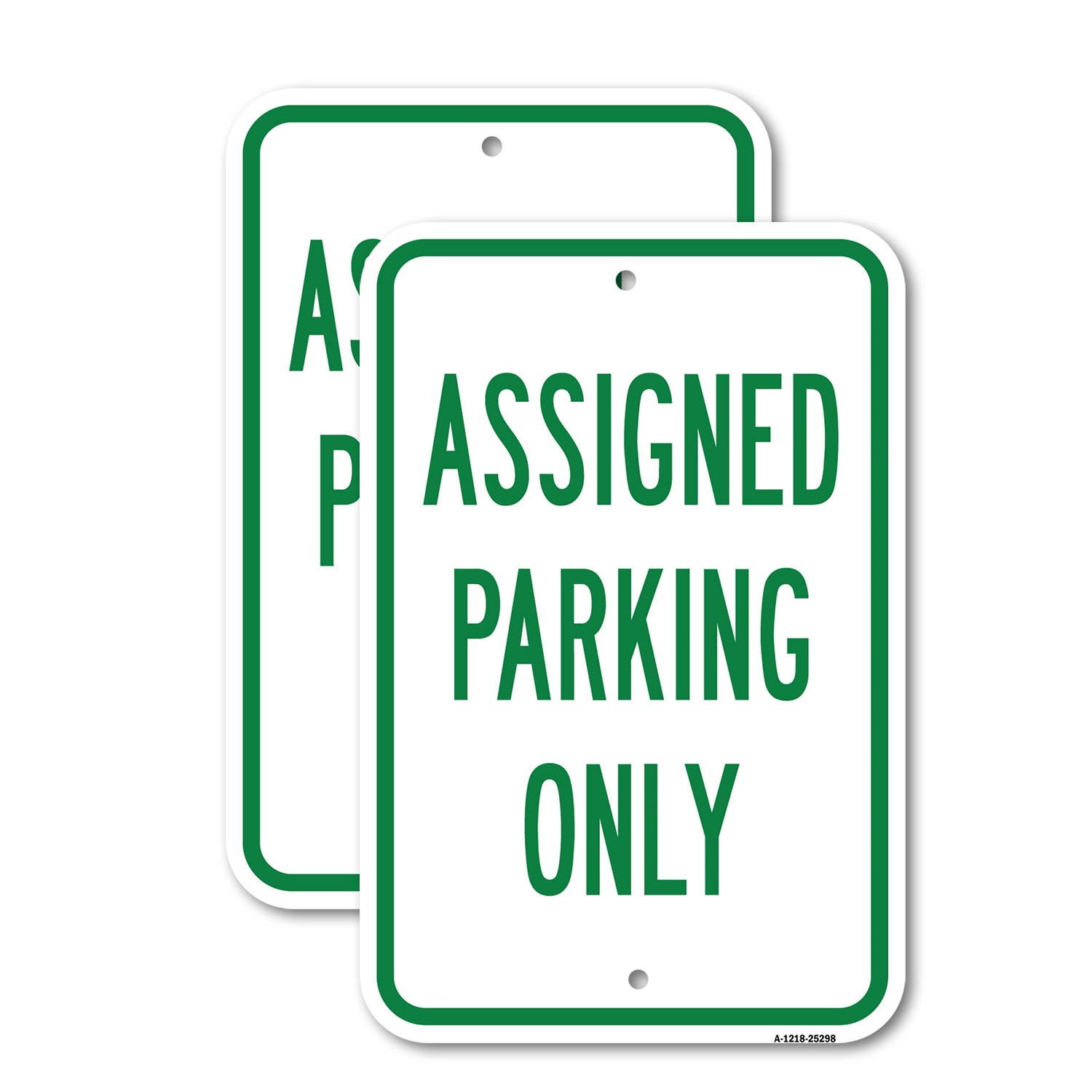 Assigned Parking Only Heavy Gauge Aluminum Parking Sign Rust Proof | eBay