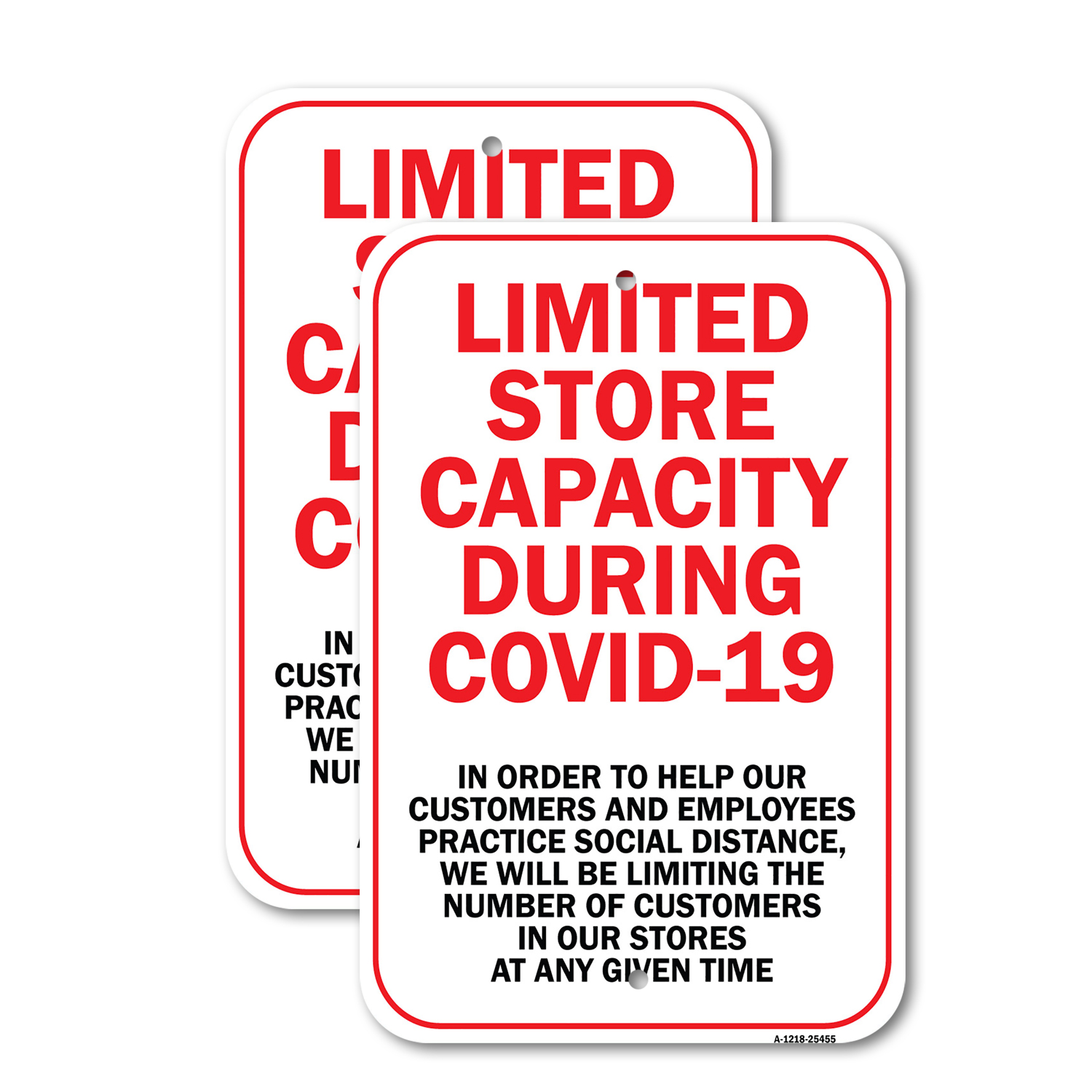 Limited Store Capacity Due To Heavy Gauge Aluminum Parking Sign | eBay