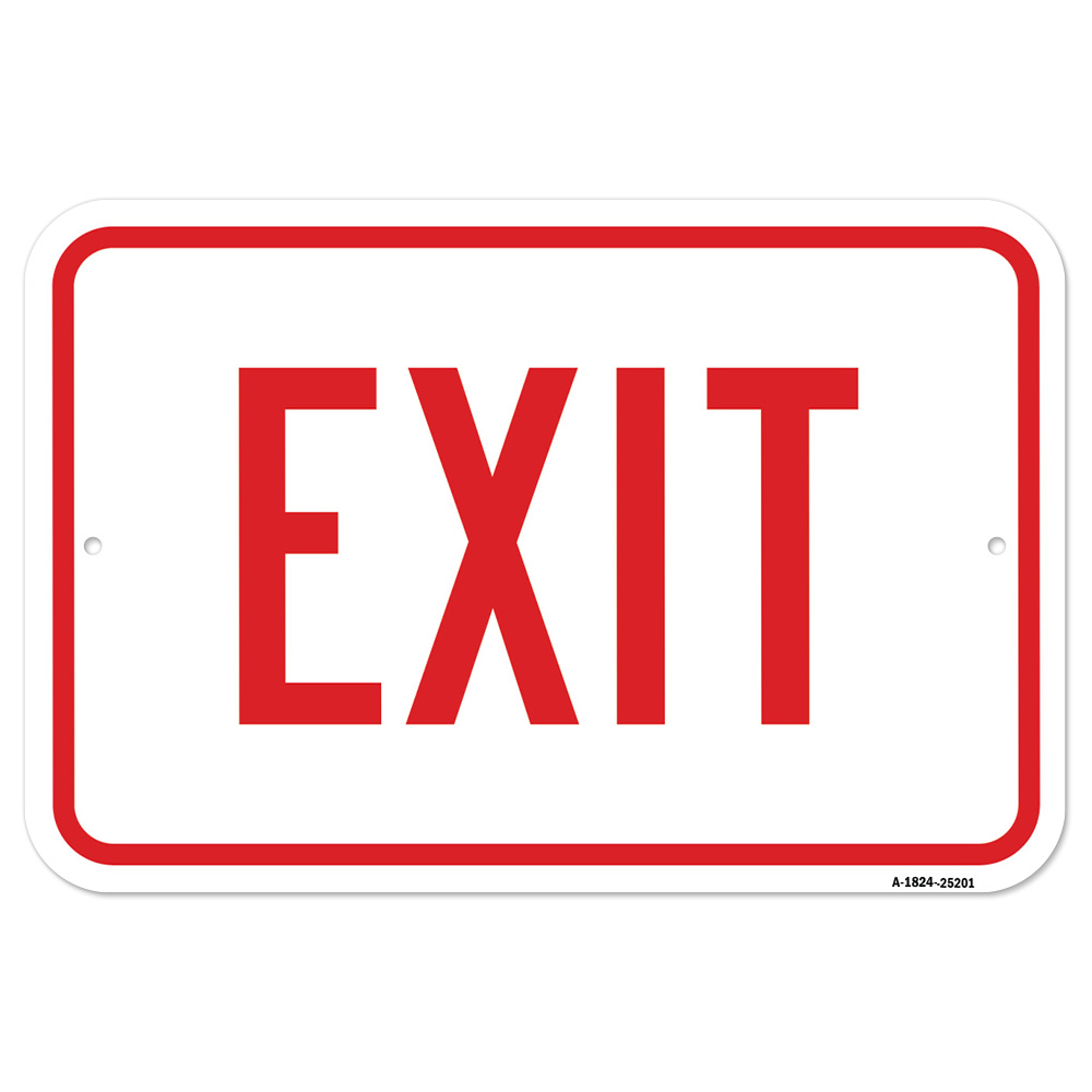 Exit Heavy Gauge Aluminum Parking Sign Rust Proof | eBay