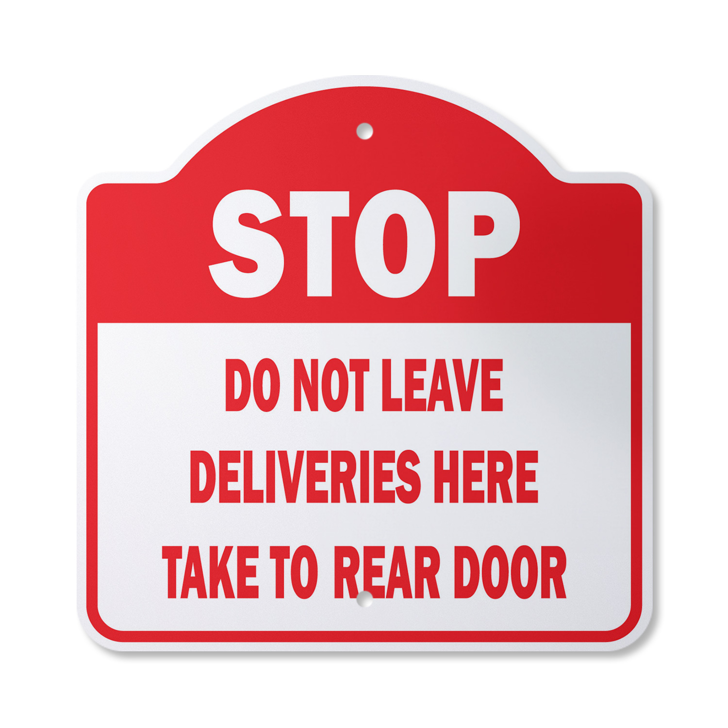 Stop Do Not Leave Deliveries Here Novelty Plastic Sign | eBay