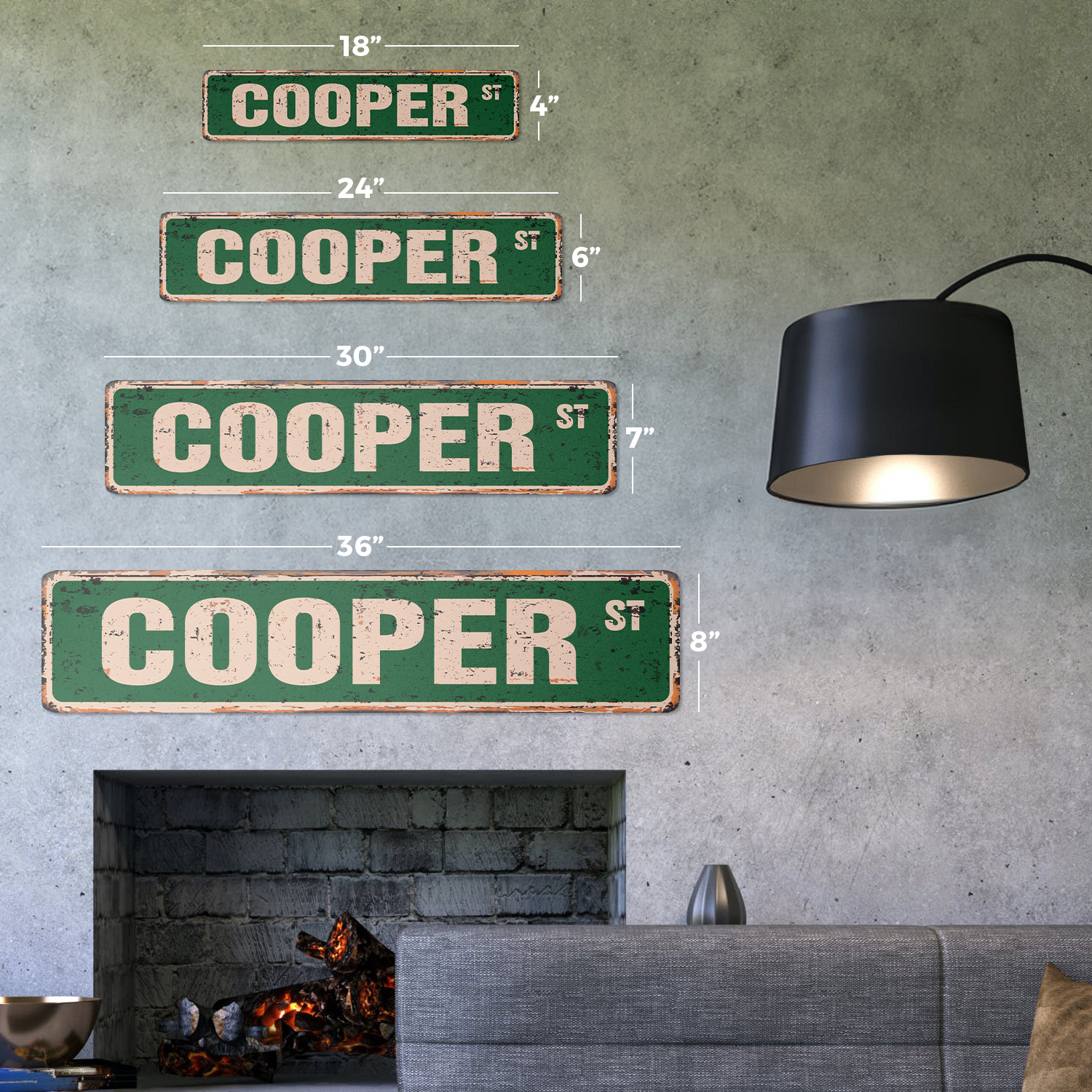 COOPER Vintage Street Sign Childrens Name Room Metal Sign | eBay