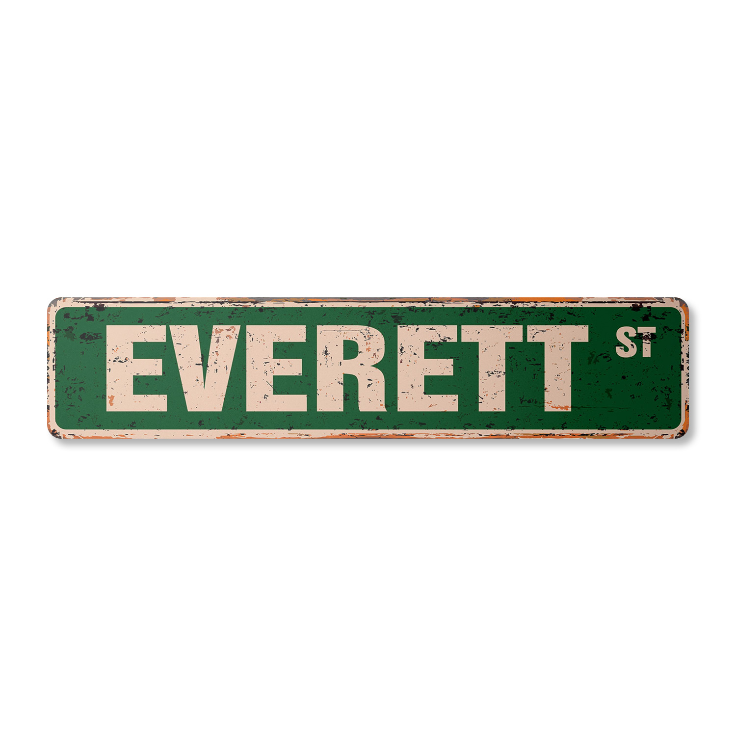 EVERETT Vintage Street Sign Childrens Name Room Metal Sign | eBay