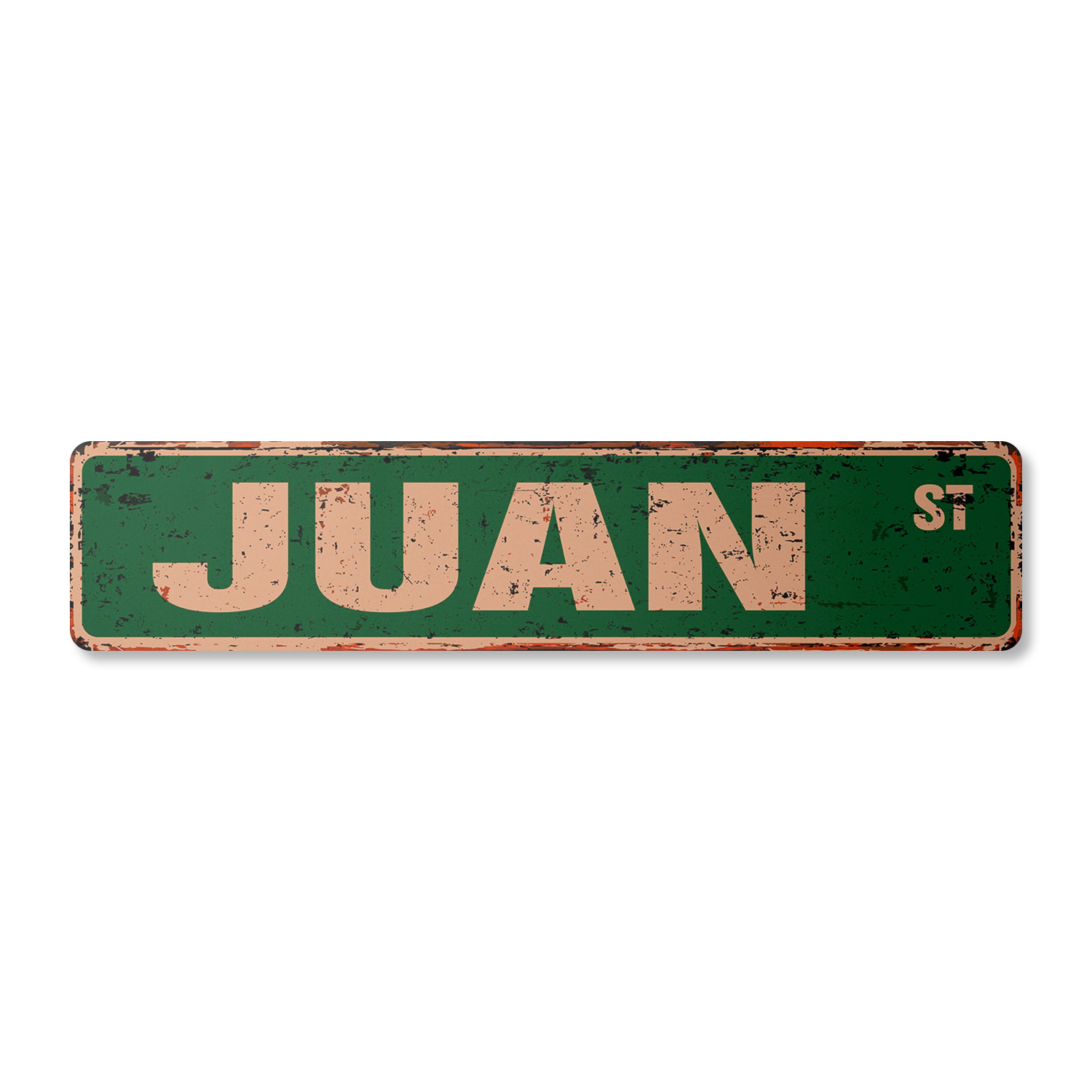 JUAN Vintage Street Sign Childrens Name Room Metal Sign | eBay