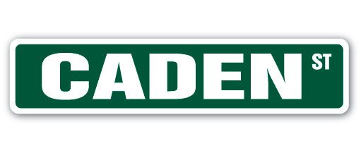 CADEN Street Sign Childrens Name Room Metal Sign Decal | eBay