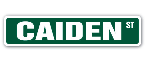 CAIDEN Street Sign Childrens Name Room Metal Sign Decal | eBay