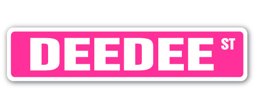 DEEDEE Street Sign Childrens Name Room Metal Sign Decal | eBay