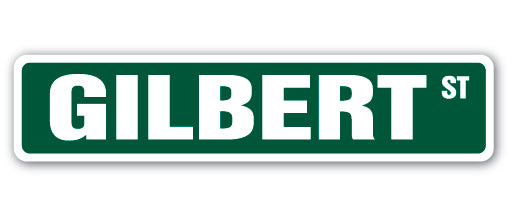 GILBERT Street Sign Childrens Name Room Metal Sign Decal | eBay