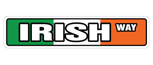 IRISH FLAG Street Sign Metal Plastic Decal Ireland flags irishman luck ...