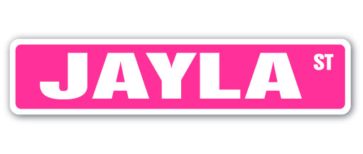 JAYLA Street Sign Childrens Name Room Metal Sign Decal | eBay