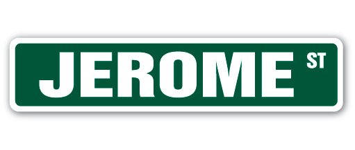 JEROME Street Sign Childrens Name Room Metal Sign Decal | eBay