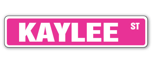 KAYLEE Street Sign Childrens Name Room Metal Sign Decal | eBay