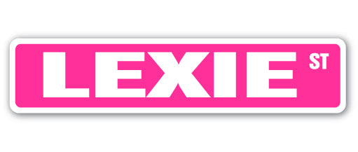 LEXIE Street Sign Childrens Name Room Metal Sign Decal | eBay