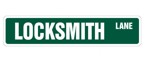 LOCKSMITH Street Sign Metal Plastic Decal lock smith keys locks 24 | eBay