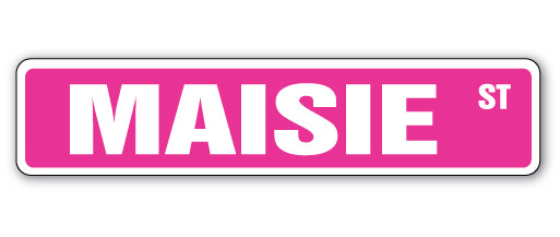 MAISIE Street Sign Childrens Name Room Metal Sign Decal | eBay