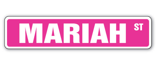MARIAH Street Sign Childrens Name Room Metal Sign Decal | eBay
