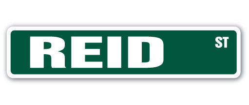 REID Street Sign Childrens Name Room Metal Sign Decal | eBay