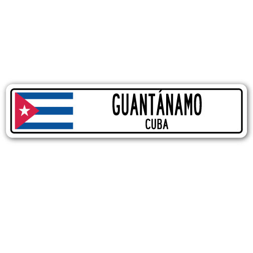 GUANTENAMO CUBA Street Sign Cuban flag city country road wall gift | eBay