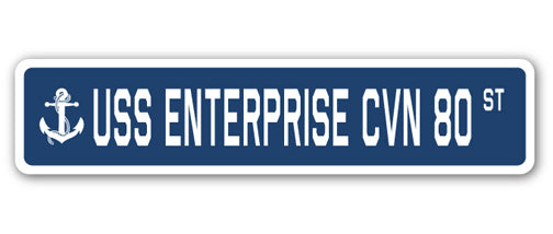 USS ENTERPRISE CVN 80 Street Sign us navy ship veteran sailor gift | eBay