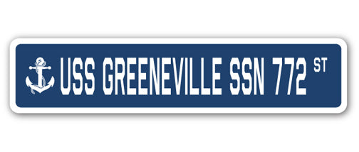 USS GREENEVILLE SSN 772 Street Sign us navy ship veteran sailor gift | eBay