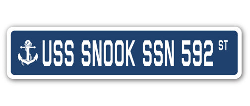 USS SNOOK SSN 592 Street Sign us navy ship veteran sailor gift | eBay