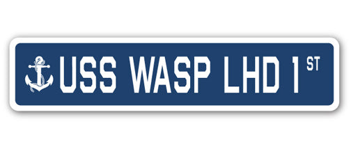 USS WASP LHD 1 Street Sign us navy ship veteran sailor gift | eBay